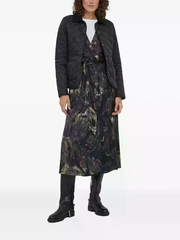 MOS MOSH Belted Printed Midi Wrap Dress