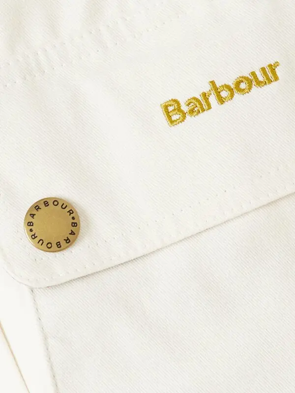 Barbour Modern Beadnell Waxed-cotton Jacket With Corduroy Collar