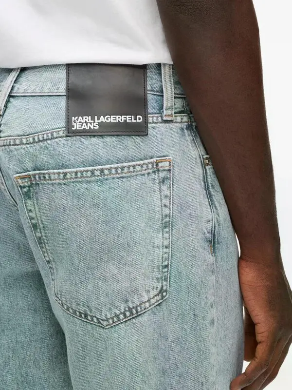 Karl Lagerfeld Five-pocket Straight Leg Jeans - Blue