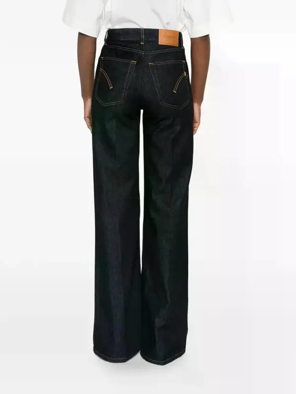DONDUP Button Detail Cotton Jeans - Blue