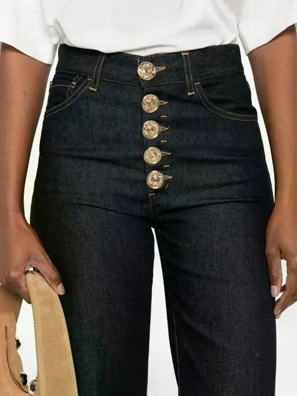DONDUP Button Detail Cotton Jeans - Blue