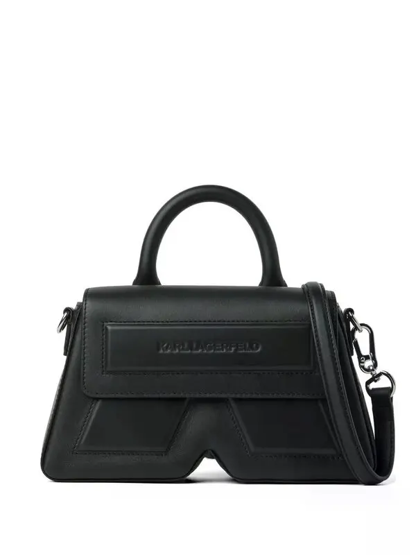 Karl Lagerfeld Ikon K Leather Tote - Black