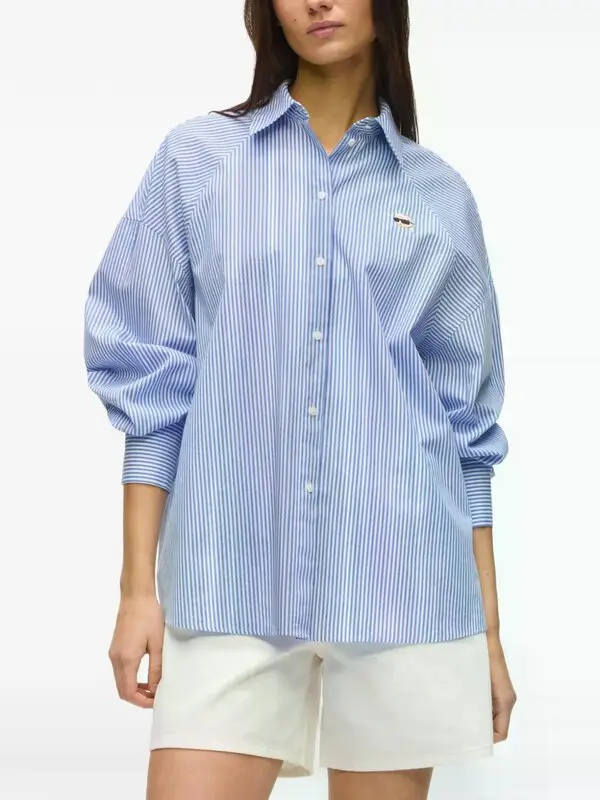 Karl Lagerfeld Ikon Stripe Pattern Shirt