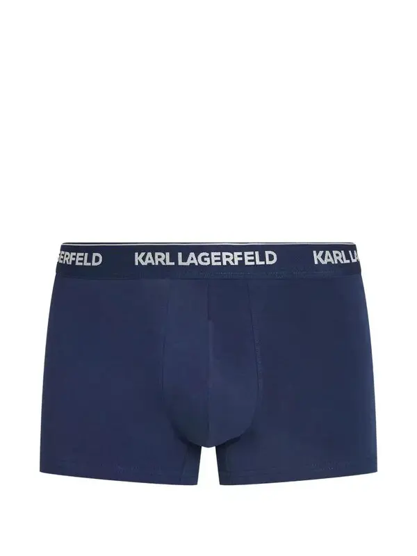 Karl Lagerfeld Logo-waistband Boxers - Blue