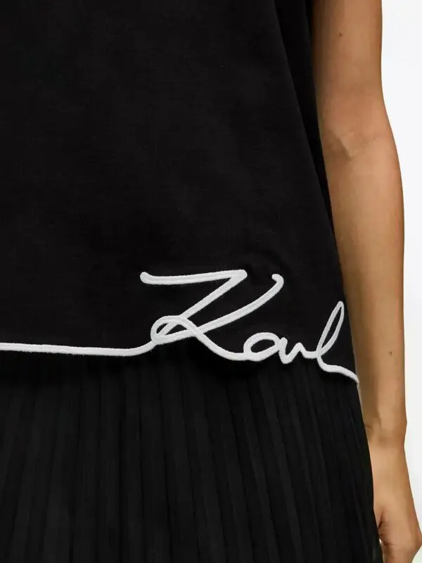 Karl Lagerfeld Signature Hem Tank Top