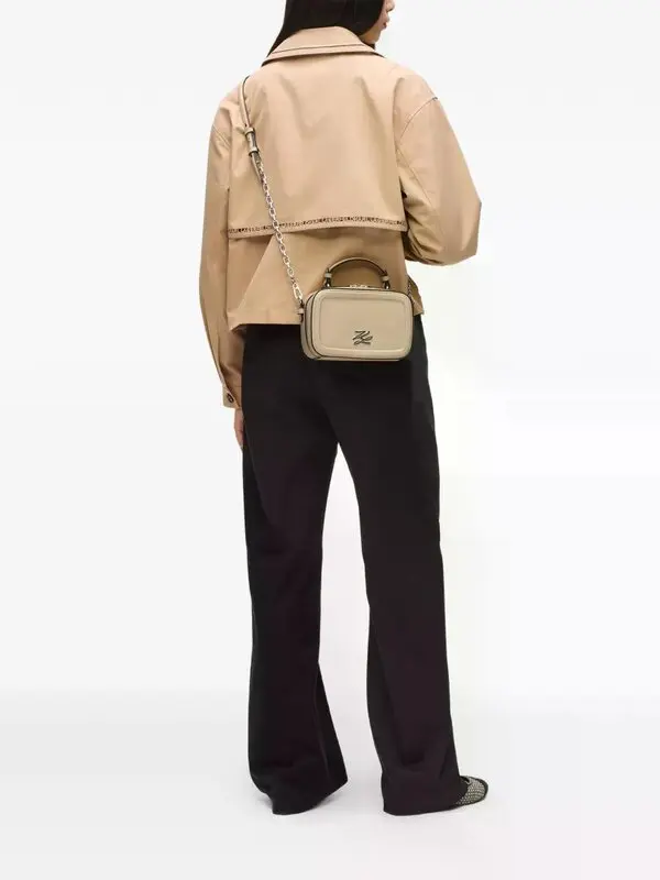 Karl Lagerfeld Small K/autograph Cross Body Bag - Neutrals
