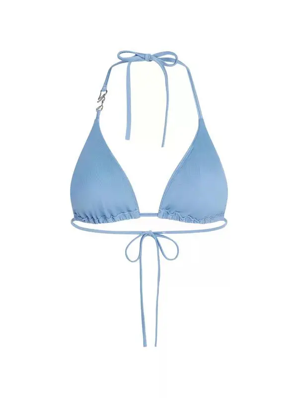 Karl Lagerfeld Triangle Tie Bikini Top - Blue