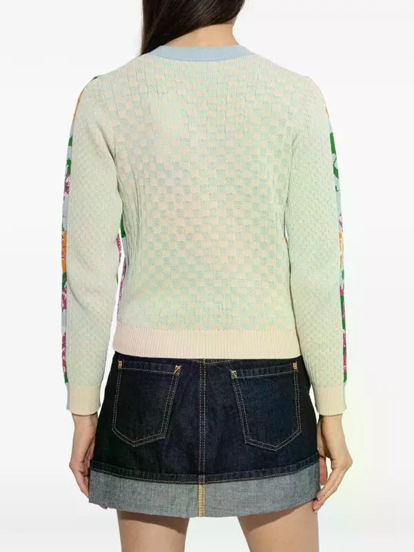 Kenzo Floral-print Knitted Cardigan
