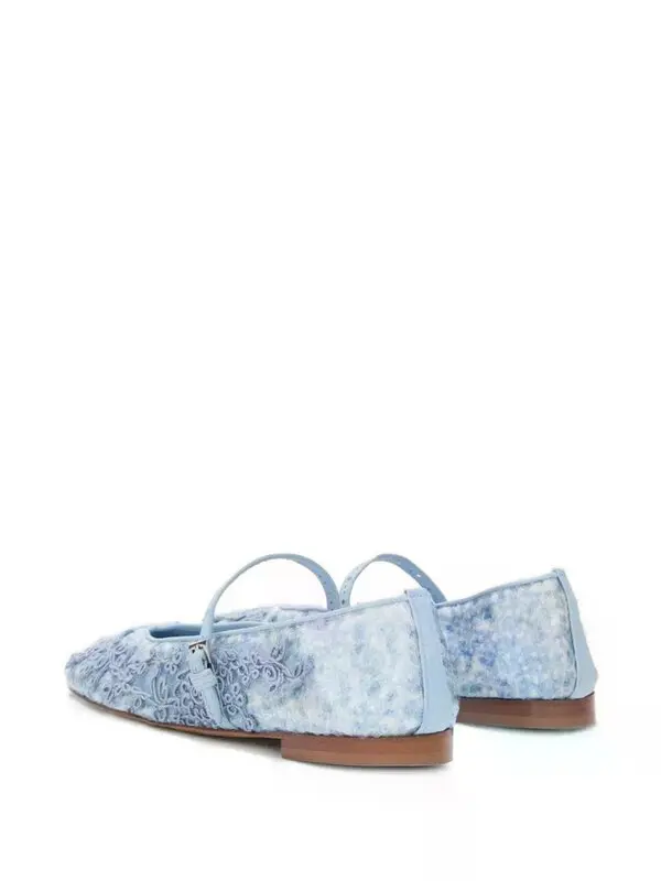 Ermanno Scervino Ballet Flats With Floral Embellishment