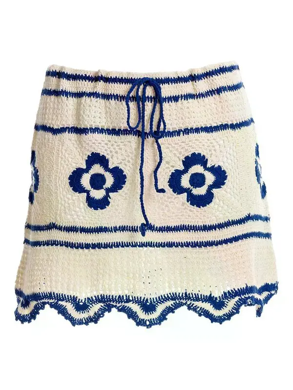 Agua Bendita Marsha Skirt - Neutrals