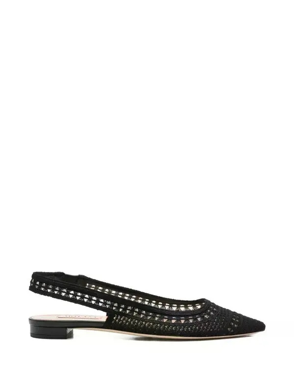 ARTEANA Trieste Point-toe Slingback Sandals - Black