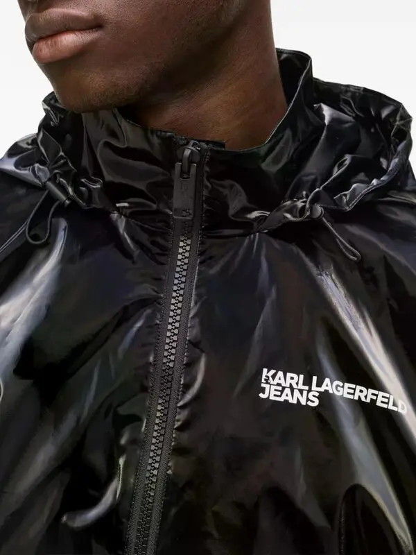 Karl Lagerfeld Zip-up Hooded Jacket