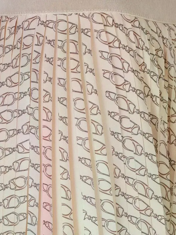 Herno Pleated Graphic Print Skirt