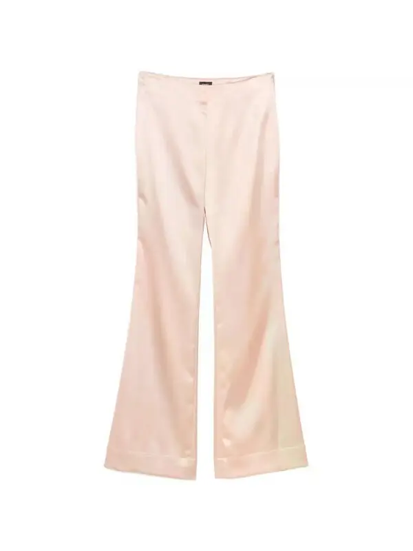 Pinko Pinolo Satin Flared Trousers - Pink