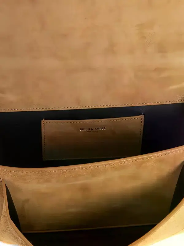 GOLDEN GOOSE Small Venezia Top Handle Leather Tote