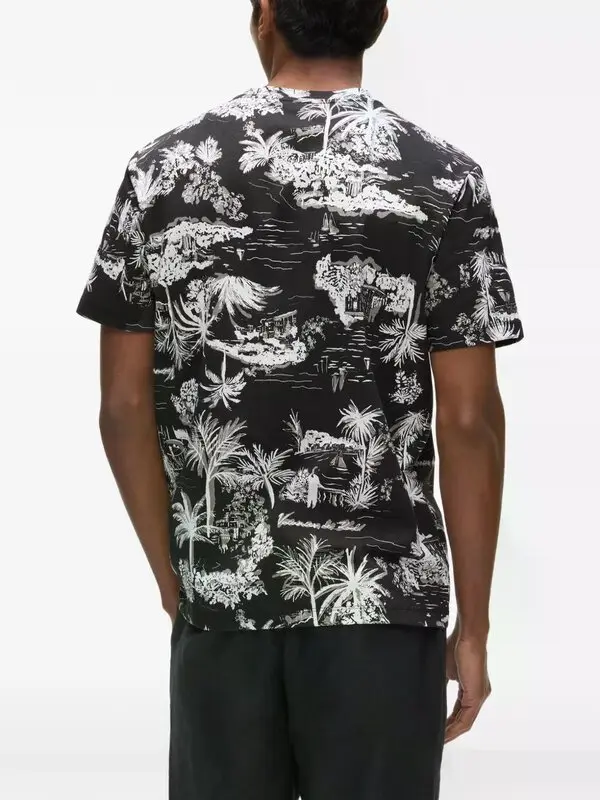 Karl Lagerfeld Villa La Vigie Print T-shirt - Black