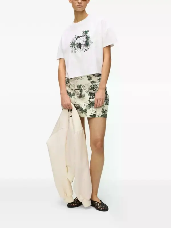 Karl Lagerfeld Mini Printed Pocket Skirt