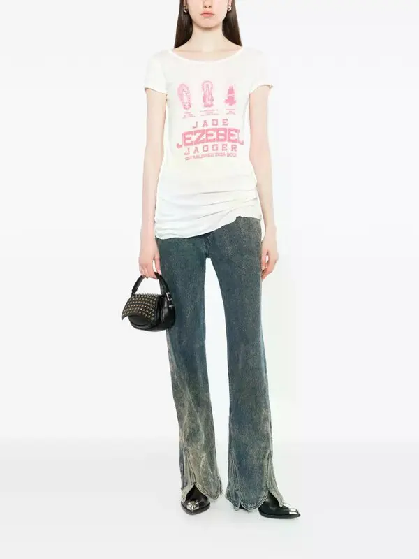 JADE JAGGER Logo Print T-shirt