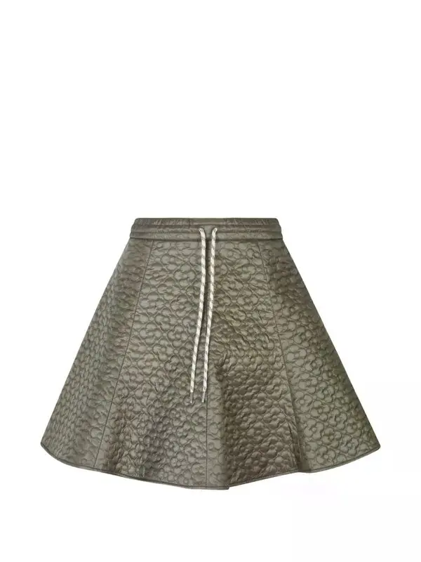 Moncler Quilted Floral Mini Skirt