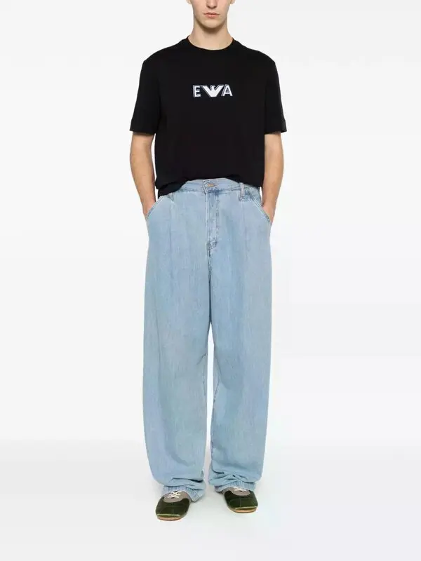 Emporio Armani Logo-embroidered T-shirt