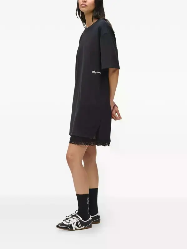 Karl Lagerfeld Lace-hem Mini Dress
