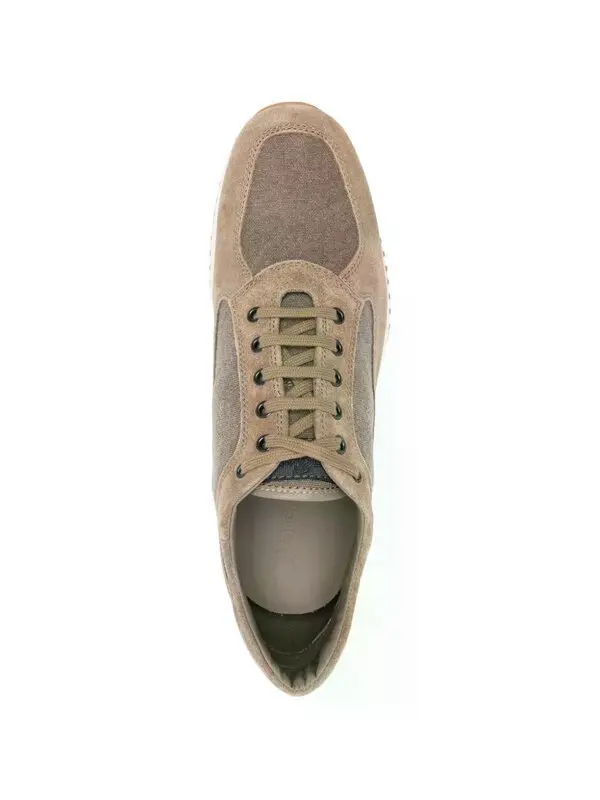 Hogan Panelled Lace-up Sneakers - Neutrals