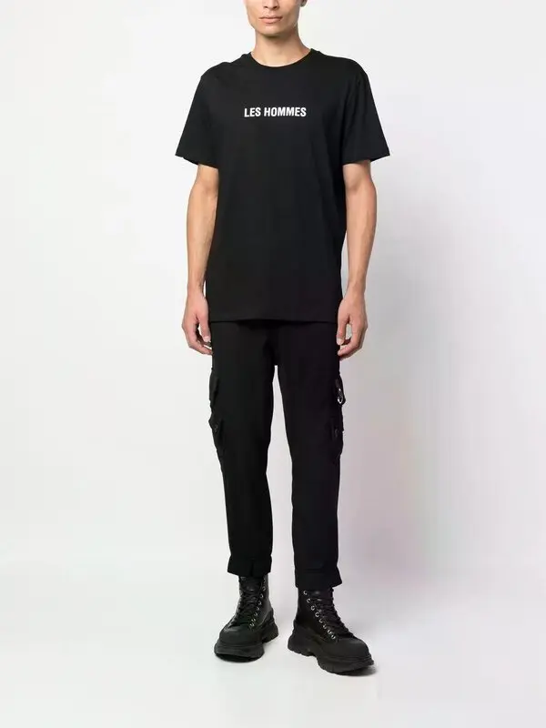 LES HOMMES Logo Print T-shirt