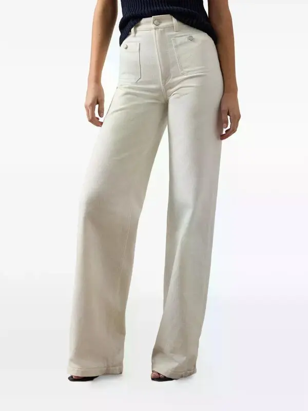 Ralph Lauren Dylon Patch-pocket Wide-leg Jeans
