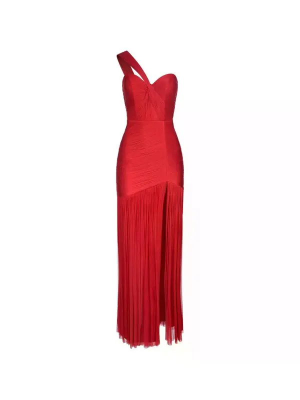IMROSKA 19 One-shoulder Maxi Dress - Red