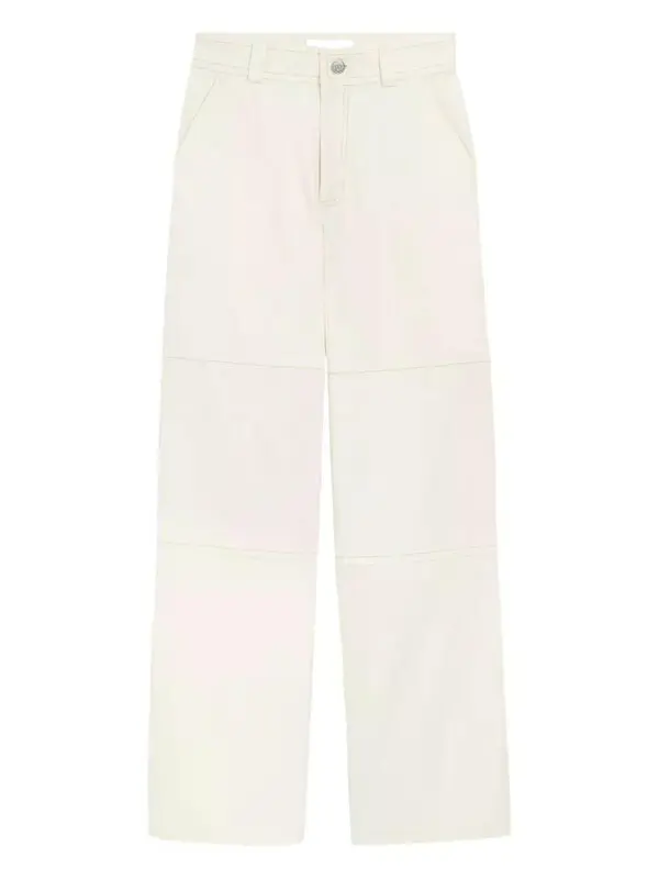 AMI Paris Cotton Worker Trousers - Neutrals