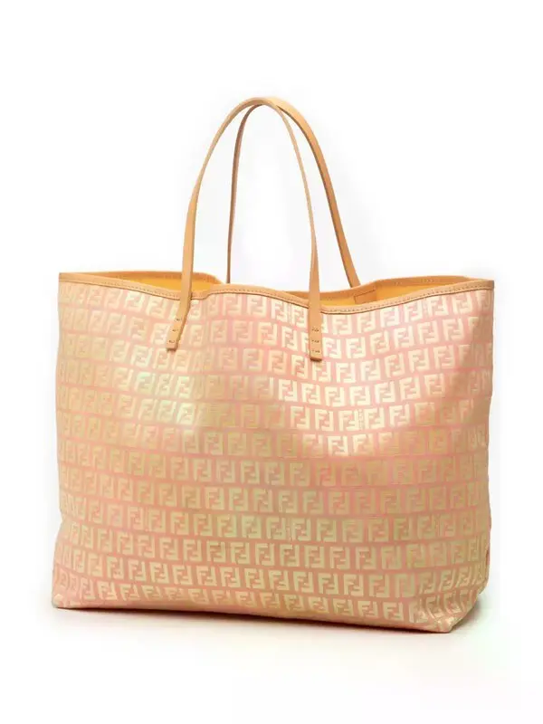 Fendi Medium Zucchino Canvas Roll Tote Bag