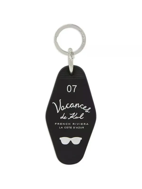 Karl Lagerfeld Embellished-details Keyring - Black