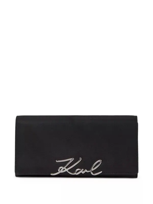 Karl Lagerfeld K/signature Continental Wallet - Black