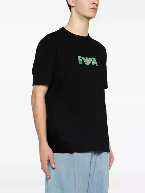 Emporio Armani Logo-embroidered T-shirt