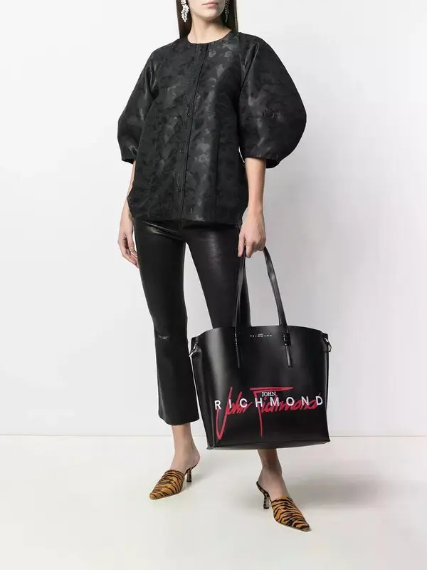 John Richmond Logo Print Shopper Tote