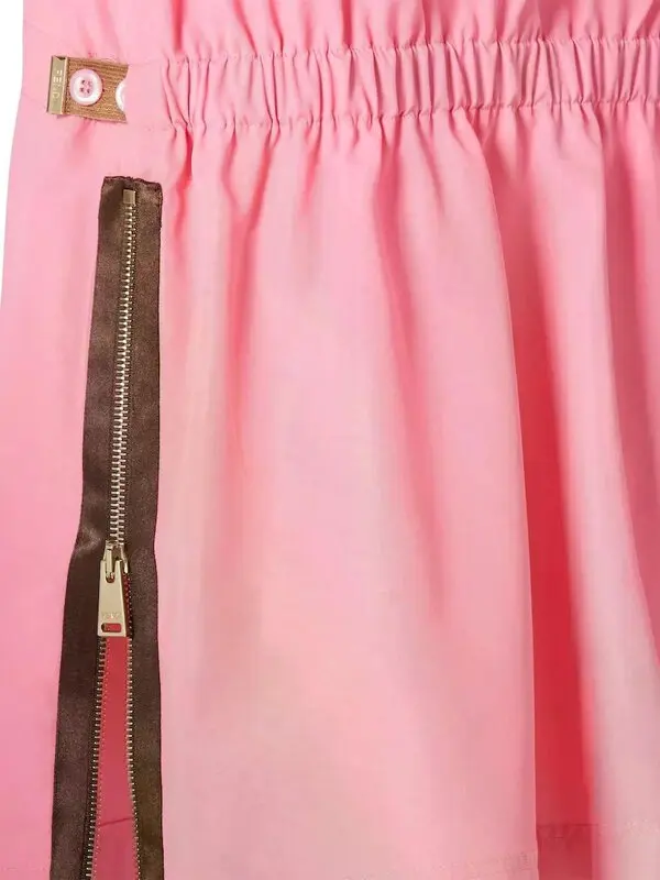 Fendi Midi Skirt With Zip Details