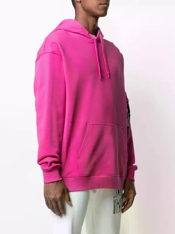 Moschino Zip Pull Pocket-detail Hoodie