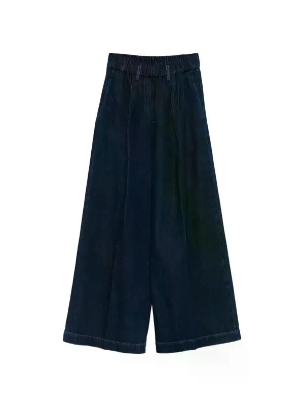 FORTE_FORTE Wide Leg Jeans With Elasticated Waistband