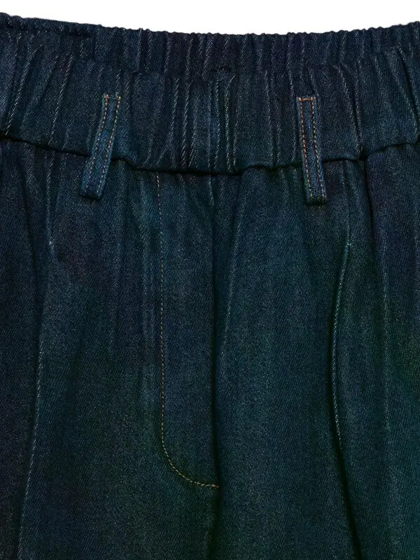 FORTE_FORTE Wide Leg Jeans With Elasticated Waistband