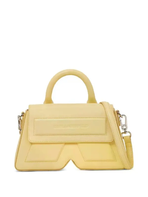 Karl Lagerfeld Ikon/k Leather Tote Bag - Yellow