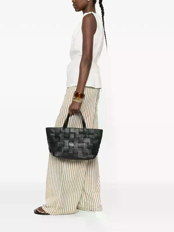P.a.r.o.s.h Leather Tote Bag - Black
