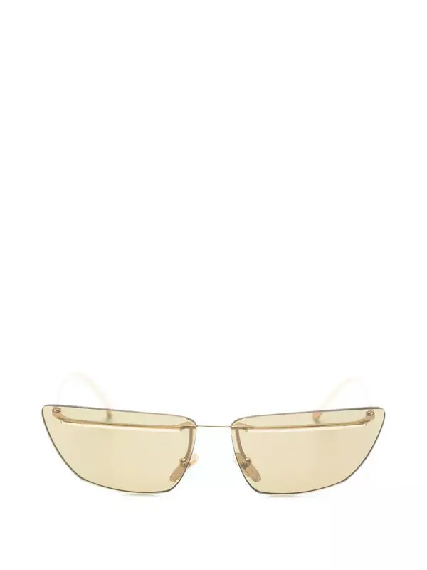 Prada Geometric-frame Sunglasses - Gold