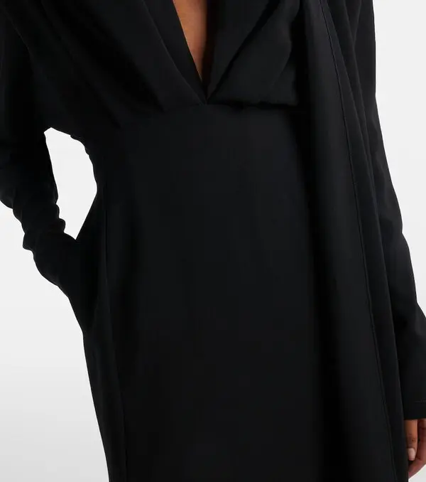 MUGLER Crepe Midi Dress