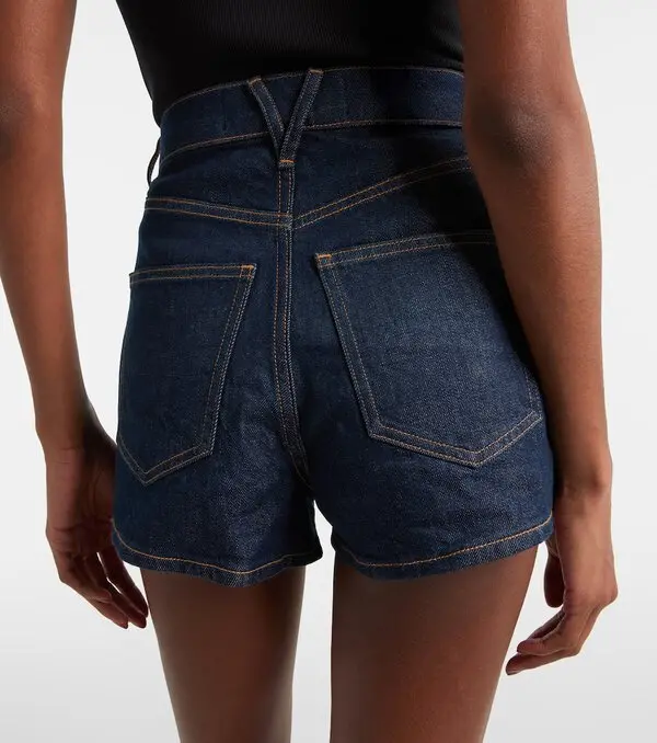 Veronica Beard Elijah Denim Shorts In Indigo Rinse