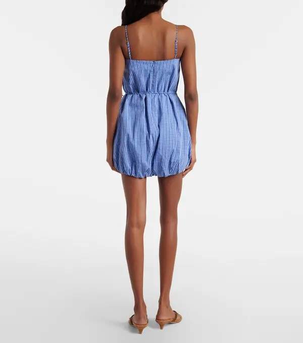 Faithfull The Brand Riatto Checked Cotton Romper
