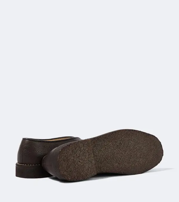 LEMAIRE Piped Leather Slip-on Shoes