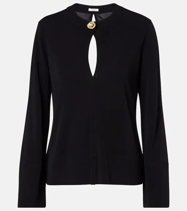 JOSEPH Fabiola Jersey Blouse