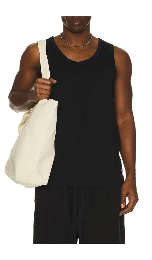 Reigning Champ Lightweight Jersey Slim Tank Top In . Also - Black