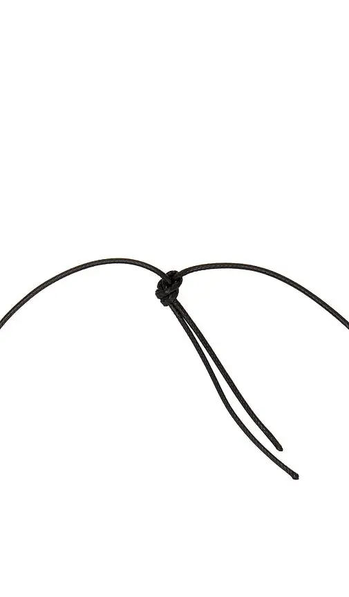 PETIT MOMENTS Stone Disc Corded Necklace - Teal