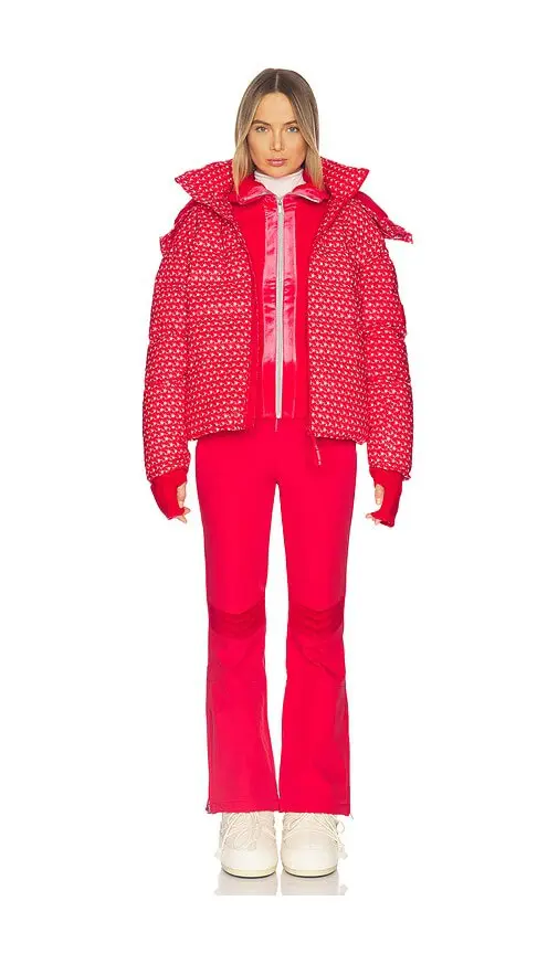 MY SUNDAY SKI Ribbed Zip Up Mid Layer Jacket